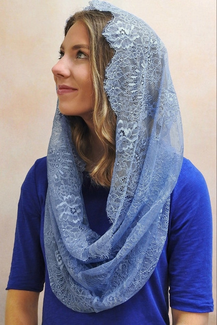 French Lace Pearl Infinity Veils - Veils by Lily