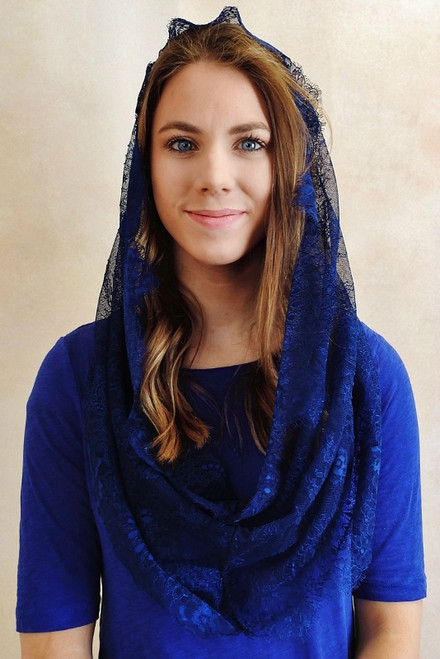 French Lace Pearl Infinity Veils - Veils by Lily