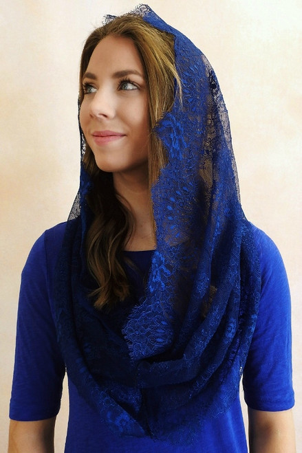 French Lace Pearl Infinity Veils - Veils by Lily