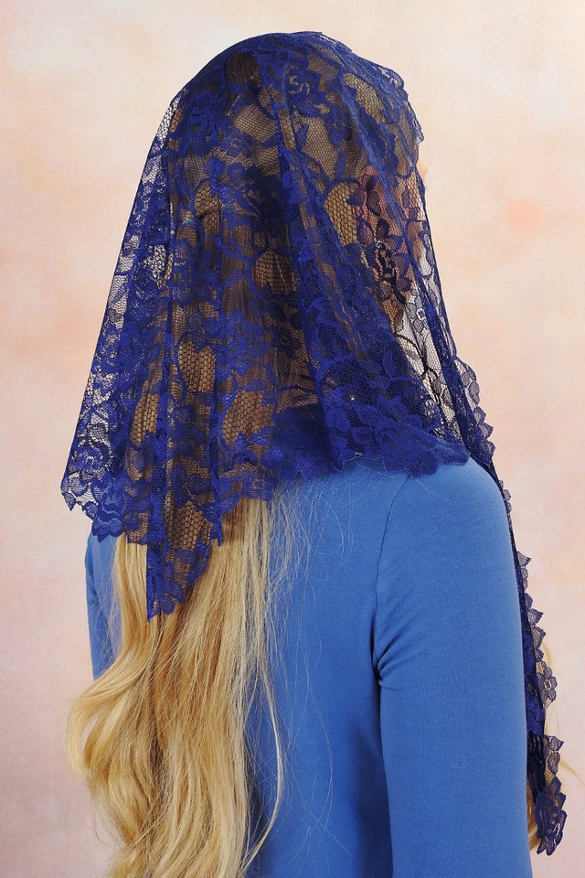 Floral Lace Mantillas with Longer Sides - Veils by Lily