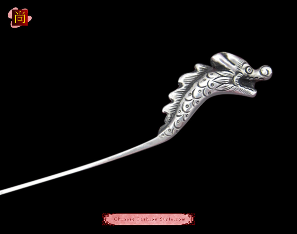 Handmade Silver Hair Accessories Stick Pin Tribal Ethnic Hmong Miao ...