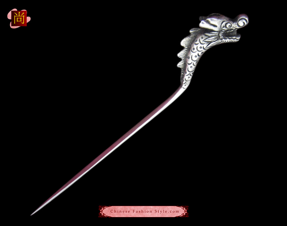 Handmade Silver Hair Accessories Stick Pin Tribal Ethnic Hmong Miao ...