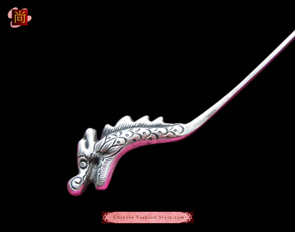 Handmade Silver Hair Accessories Stick Pin Tribal Ethnic Hmong Miao ...