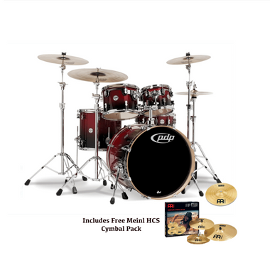PDP Concept Birch 4-piece Drum Kit - Cherry to Black Fade - On Sale at ...