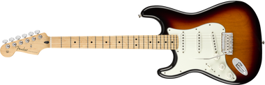 Fender Player Stratocaster Left-Handed Maple Fingerboard, 3-Color Sunburst