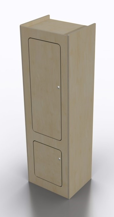 Campervan wardrobe/Cupboard -1600mm tall (LH Hinge) - Camit Design