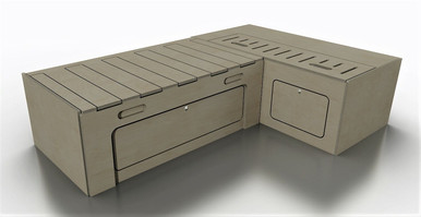L Shape Seat Campervan Bed Pull Out Bench 6'x4' Plywood BED056/57 ...