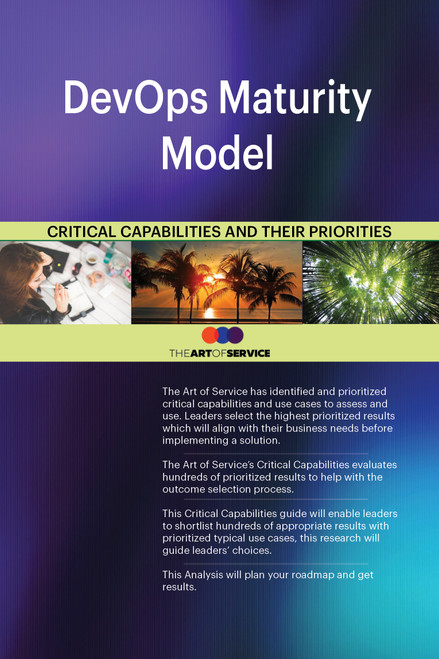 DevOps Maturity Model Critical Capabilities