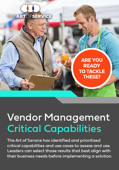 Vendor Management Critical Capabilities