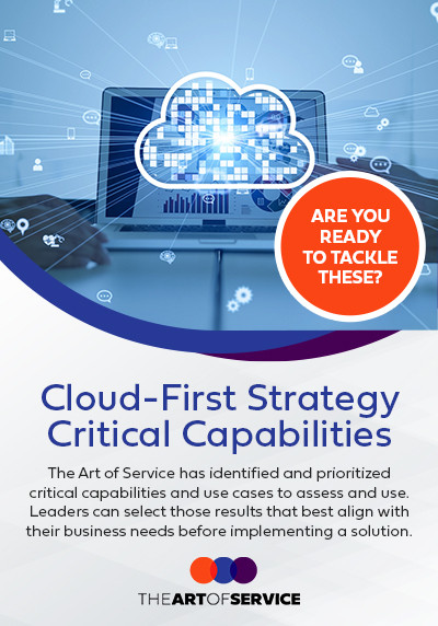 Cloud-First Strategy Critical Capabilities