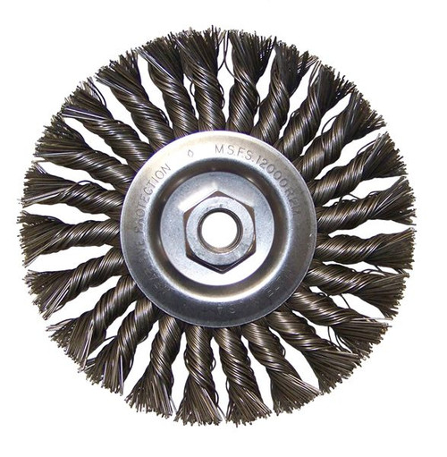 6 x 3/8" Cleaning and Conditioning Carbon Wire Wheel Brush for Angle ...