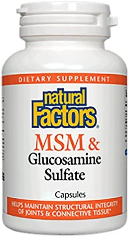 Natural Factors MSM Glucosamine Sulfate Supports Structural Integrity ...