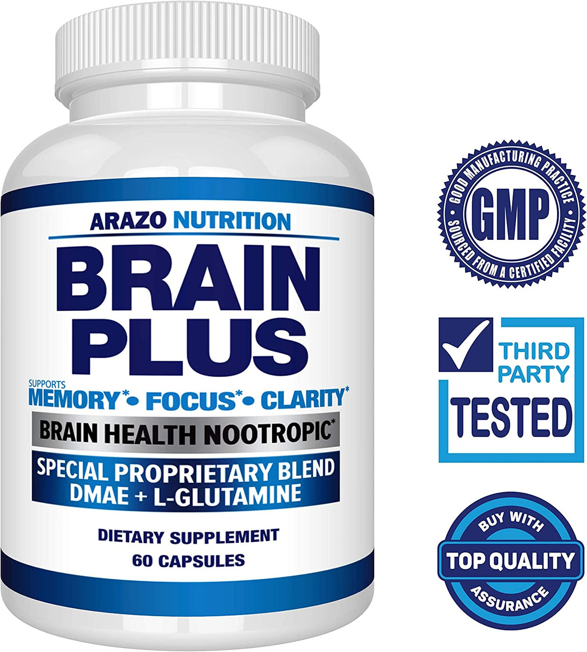 Premium Brain Function Supplement Memory Focus Clarity Nootropic ...