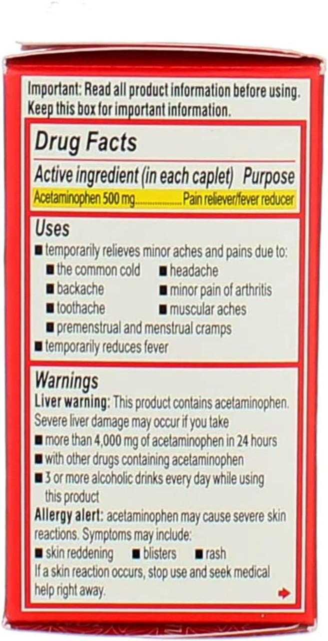 tylenol extra strength warnings
