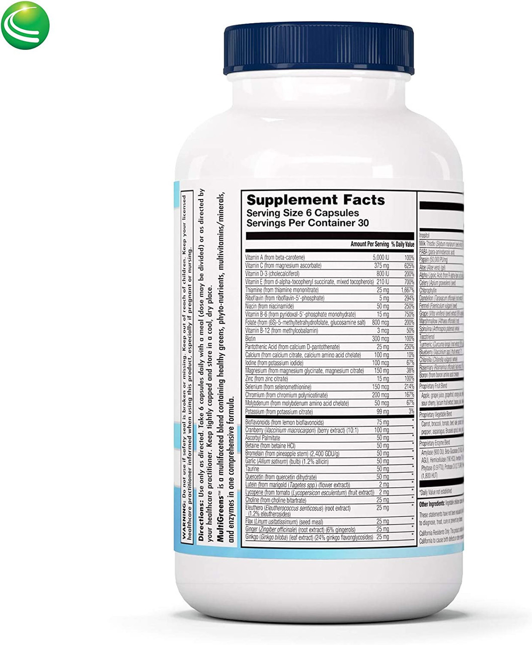 Nutra BioGenesis - MultiGreens - Multivitamin Superfood Green ...