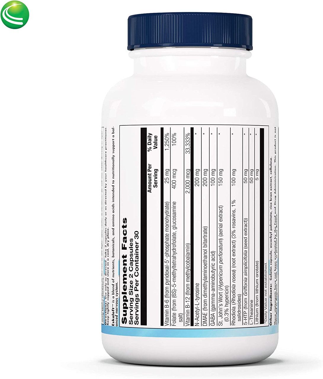 Nutra BioGenesis - Eskaloft - B Vitamins, Rhodiola and St. John's Wort to Help Support ...
