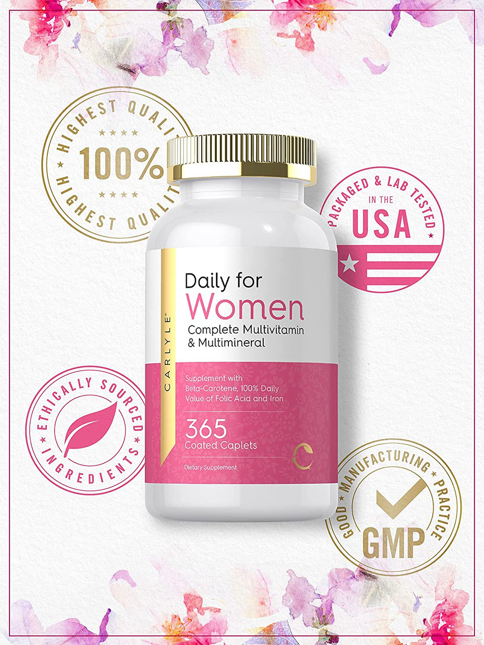Women s Multivitamin | 365 Caplets | Vitamin and Mineral Supplement ...