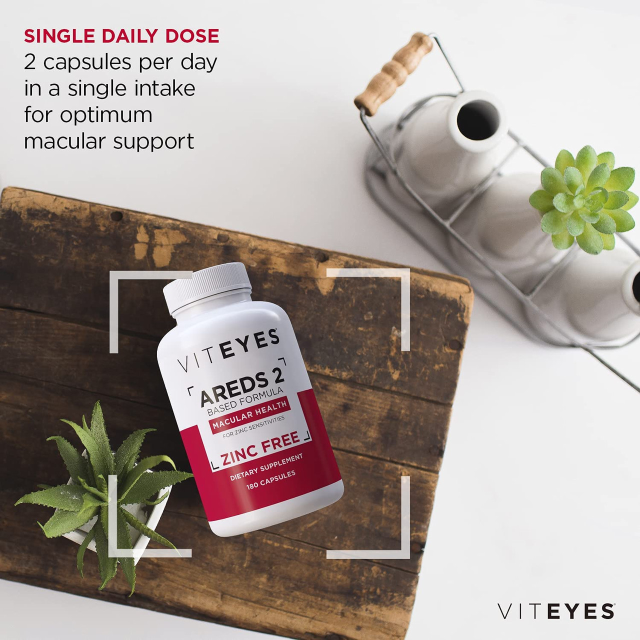 Viteyes AREDS 2 Zinc Free Macular Health Formula Capsules Natural ...