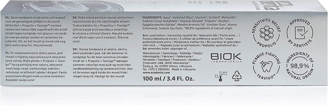 Ecodenta Expert Line Toothpastes (Triple Force with White Clay)