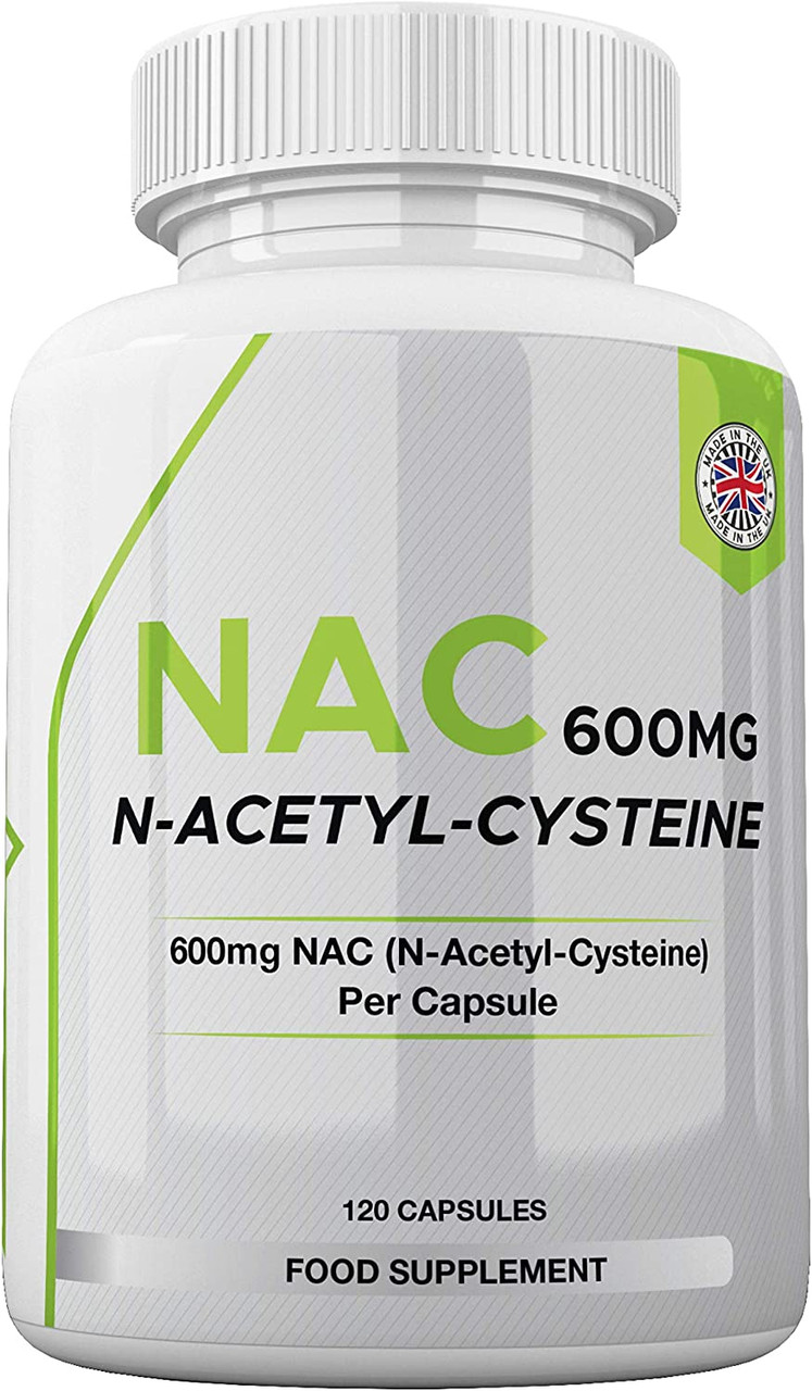 NAC Supplement (600mg) - 120 Capsules | N-Acetyl-Cysteine Amino Acid ...