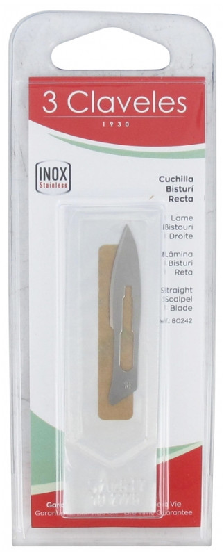 3 Claveles Straight Scalpel Blade