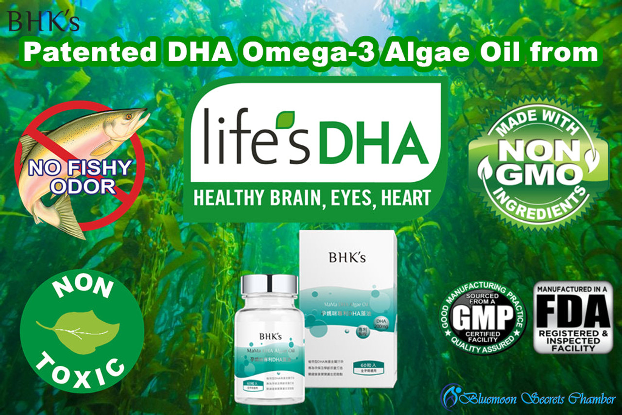 BHK's MaMa DHA Omega-3 Algae Oil Softgels
