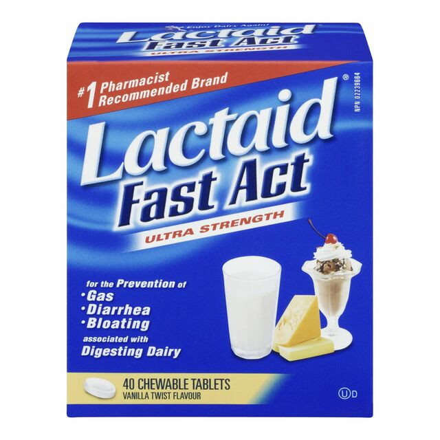 OTC Lactaid Ultra Strength Fast Act 40 Chew