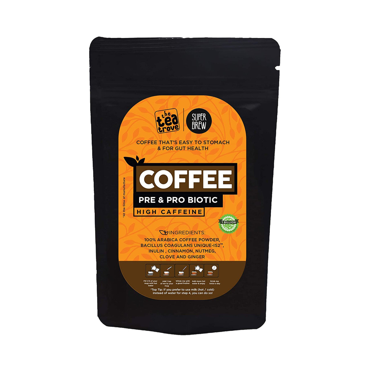 The Tea Trove Superbrew Prebiotic and Probiotic Coffee for Gut Health ...