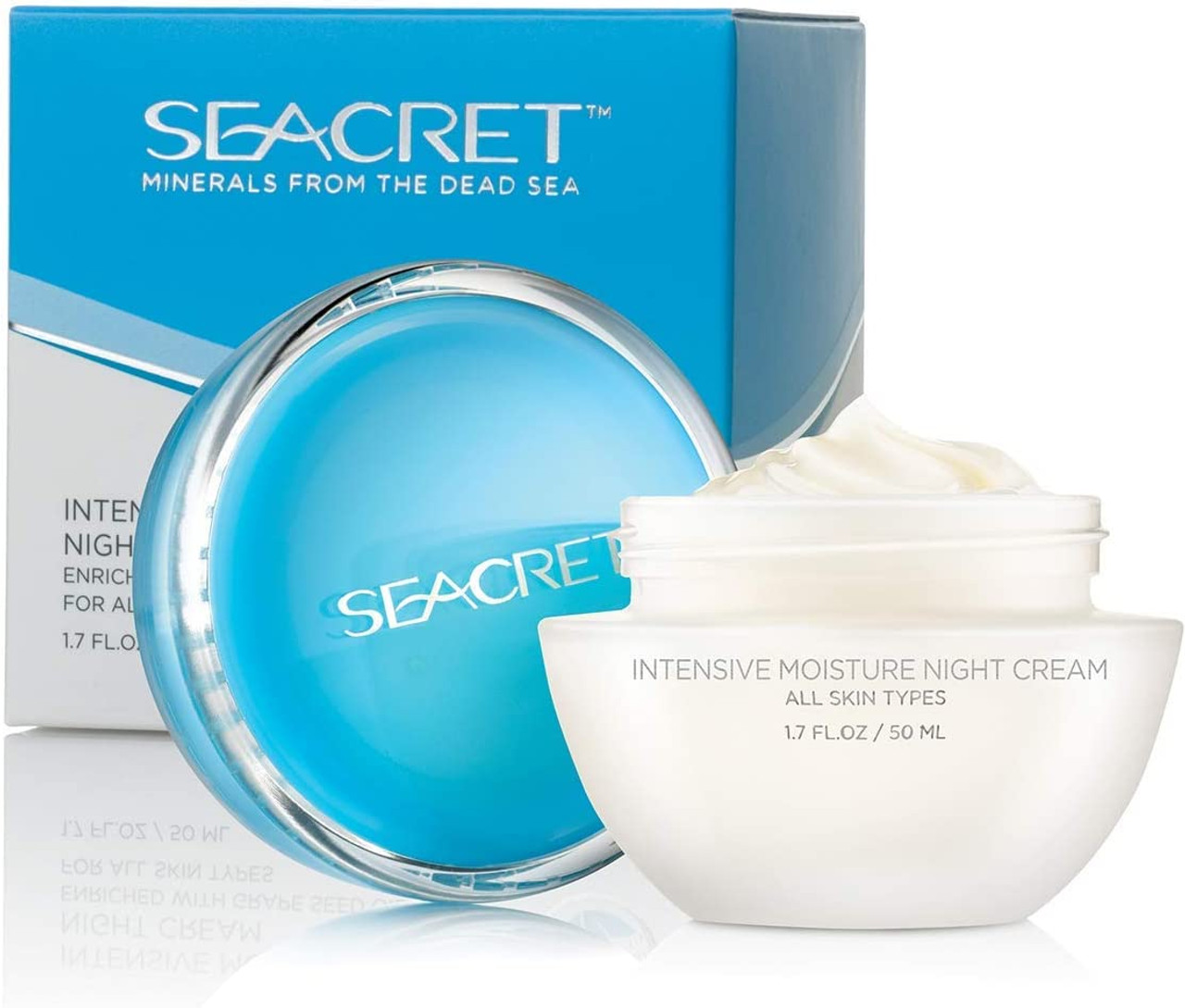 SEACRET Minerals From The Dead Sea Intensive Moisture Night Cream 1.7 Fl Oz