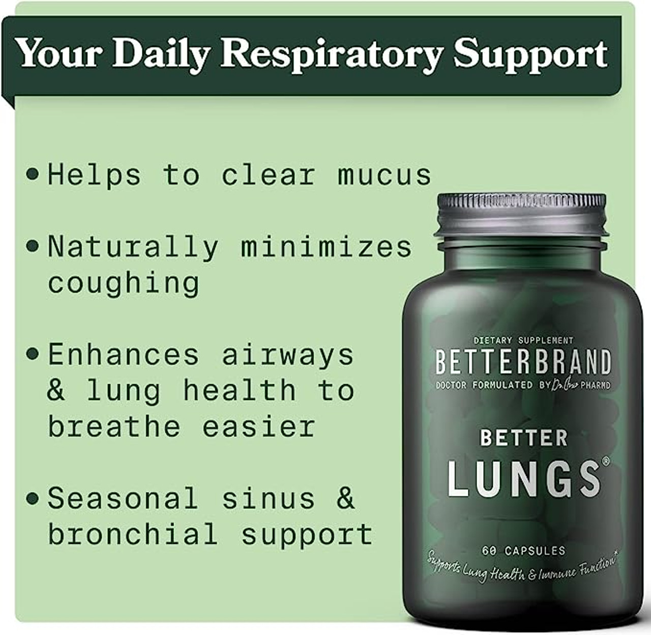 Betterbrand Better Lungs 60 Capsules Betterbrand Better Lungs 60 Capsules