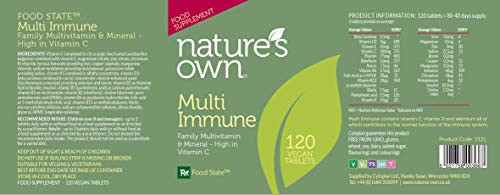 Natures Own Multi Immune Family Multivitamin & Mineral 120 Tablets