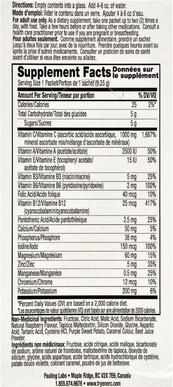 Ener-C 1,000 Mg Vitamin C Effervescent Drink Mix (raspberry), 30 Count