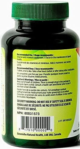 Greeniche Prenatal - Multivitamin Formula for Mothers - Equipped With ...