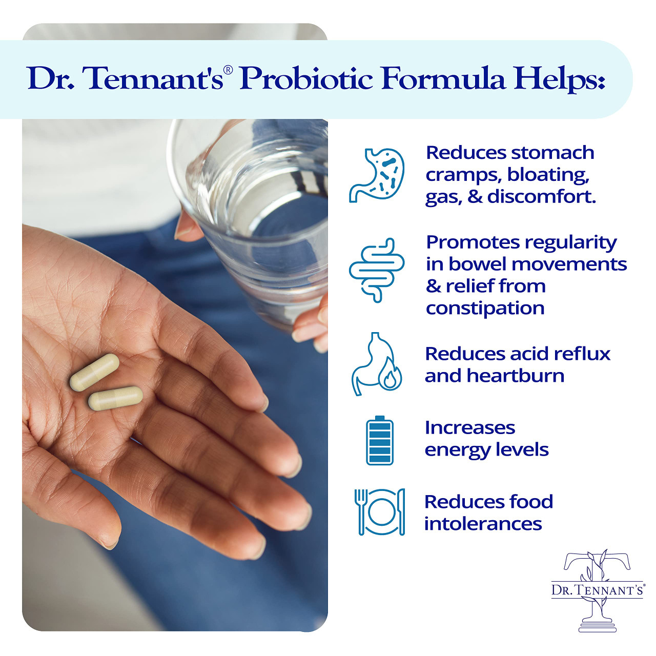 Dr. Tennant'S Probiotic Formula W/Prebiotics To Ensure Viability, Time ...