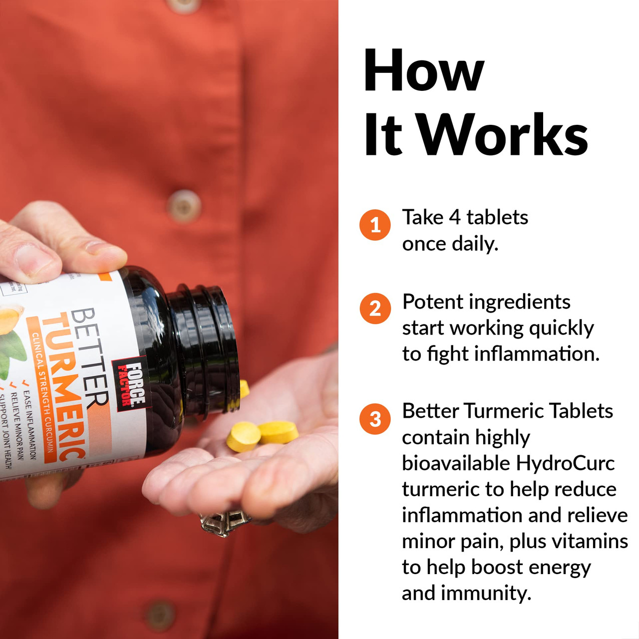 Force Factor Better Turmeric Joint Support Supplement Featuring ...