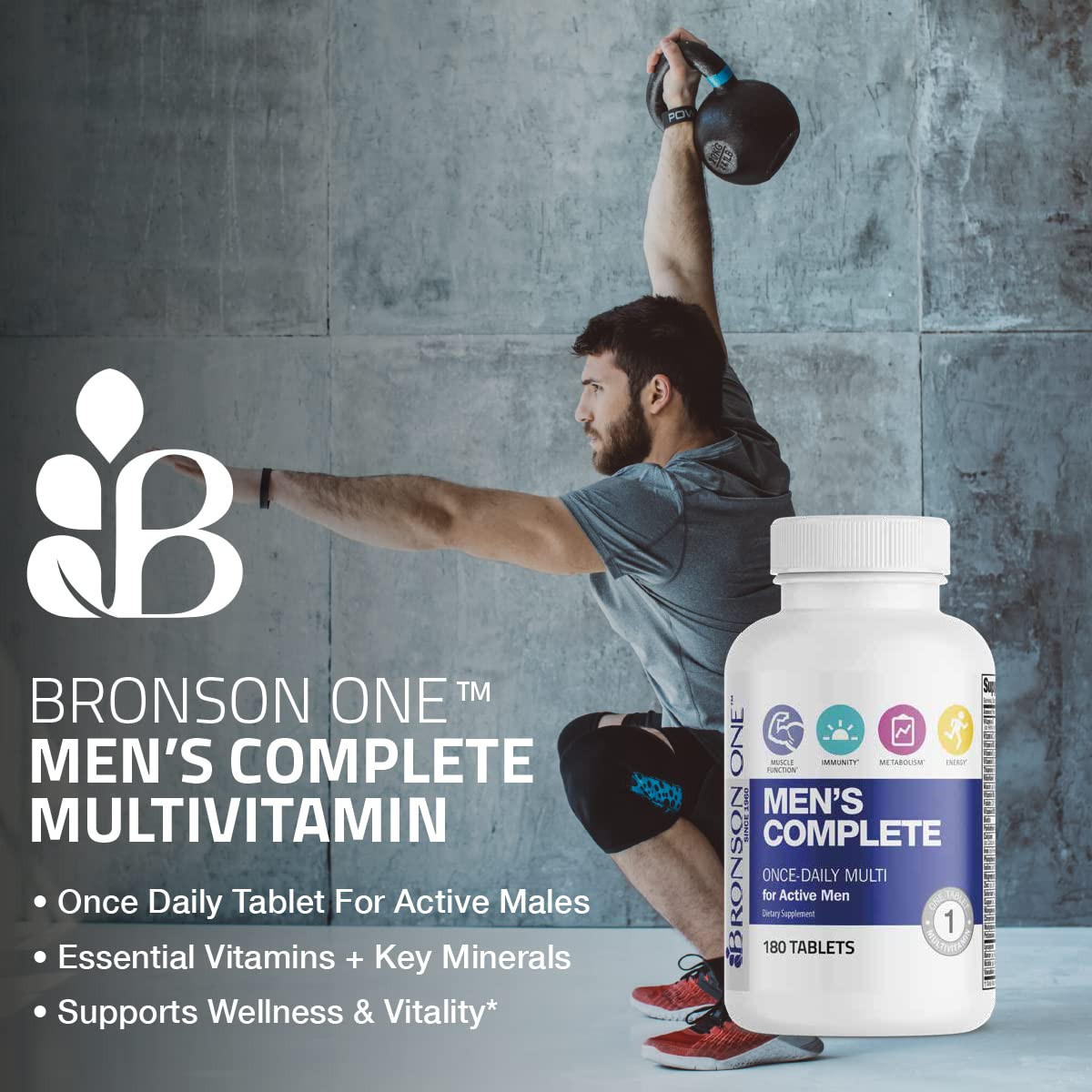 Bronson ONE Daily Mens Complete Multivitamin Multimineral Once-Daily ...