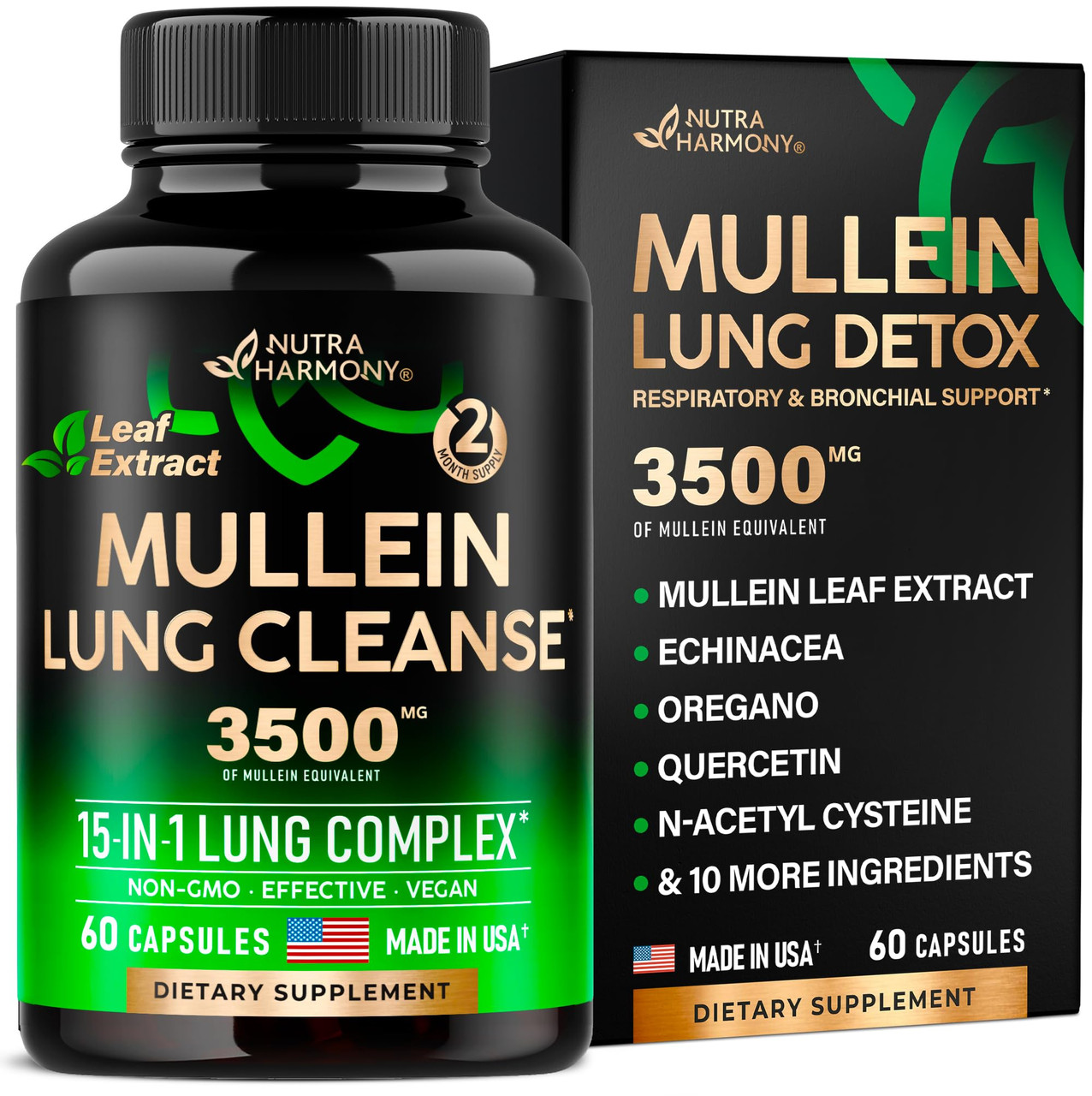 Lung Detox Mullein Leaf Extract Drops - Organic Lung Cleanse ...