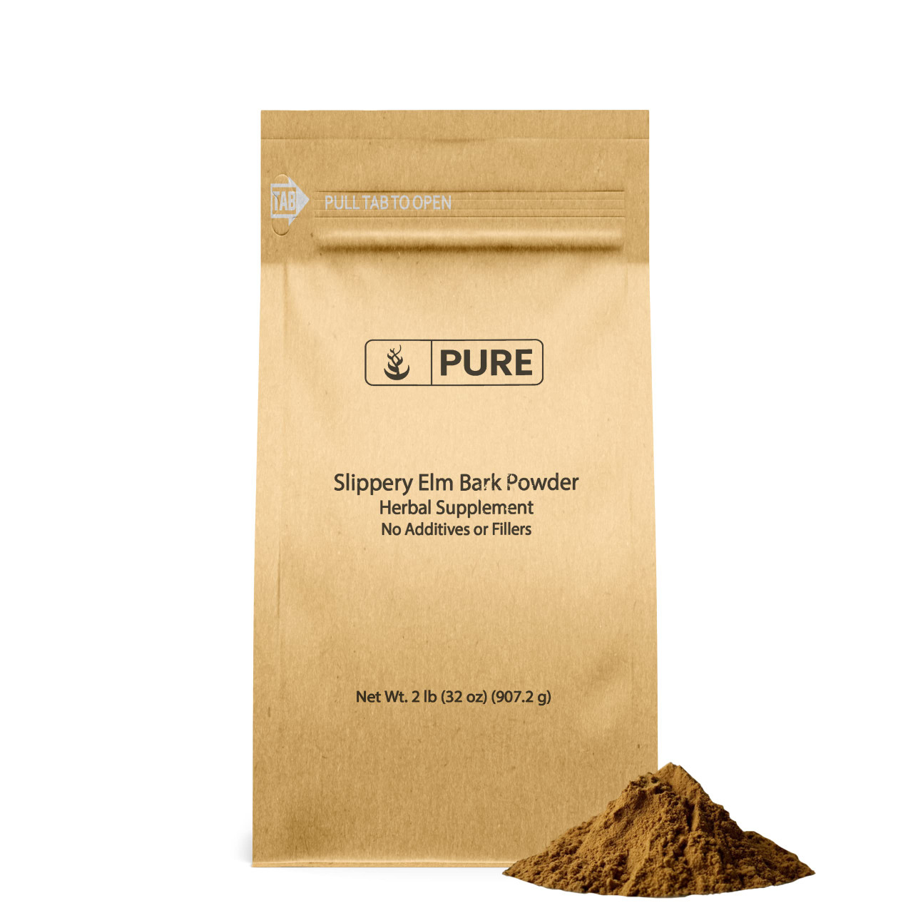 PURE ORIGINAL INGREDIENTS Slippery Elm Bark Powder (2Lb) Pure & Natural ...