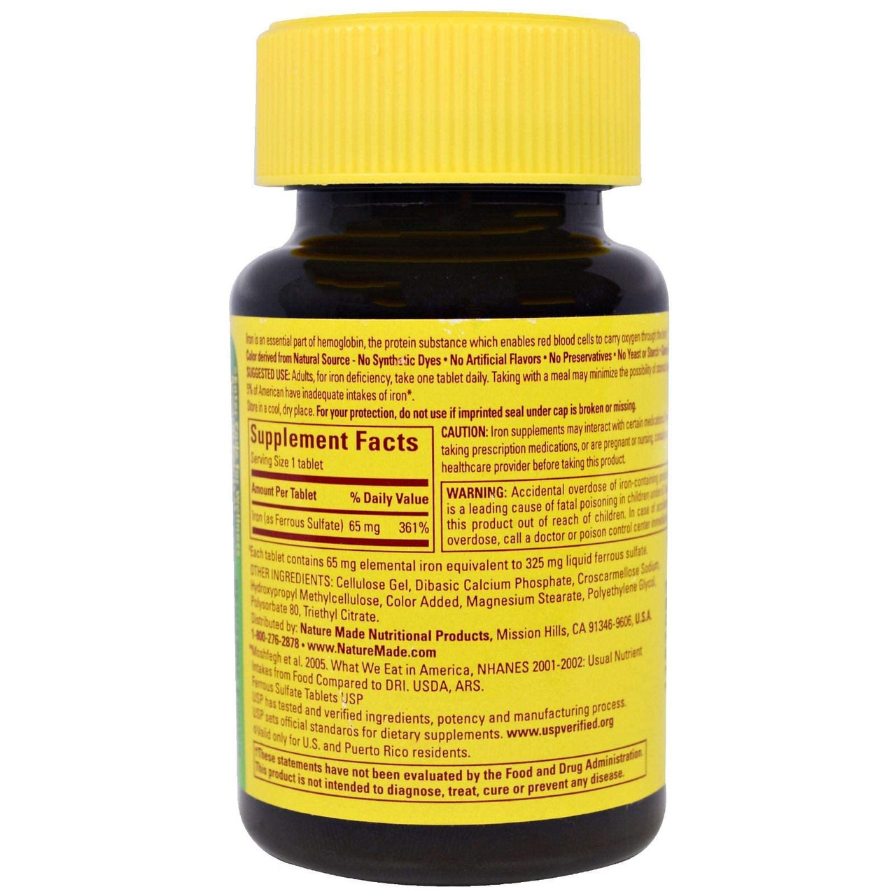 Nature Made Iron 65Mg Tablets