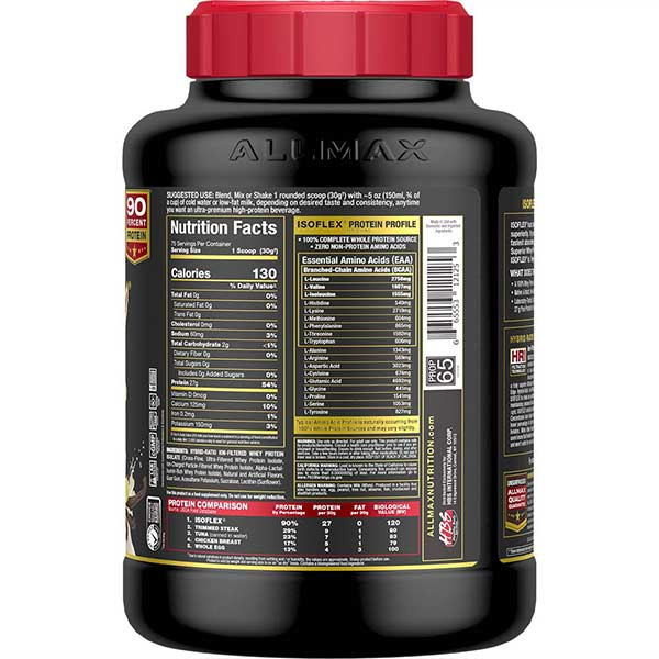 Allmax Nutrition Isoflex: 100% Pure Whey Protein Isolate Powder 5 Lb ...