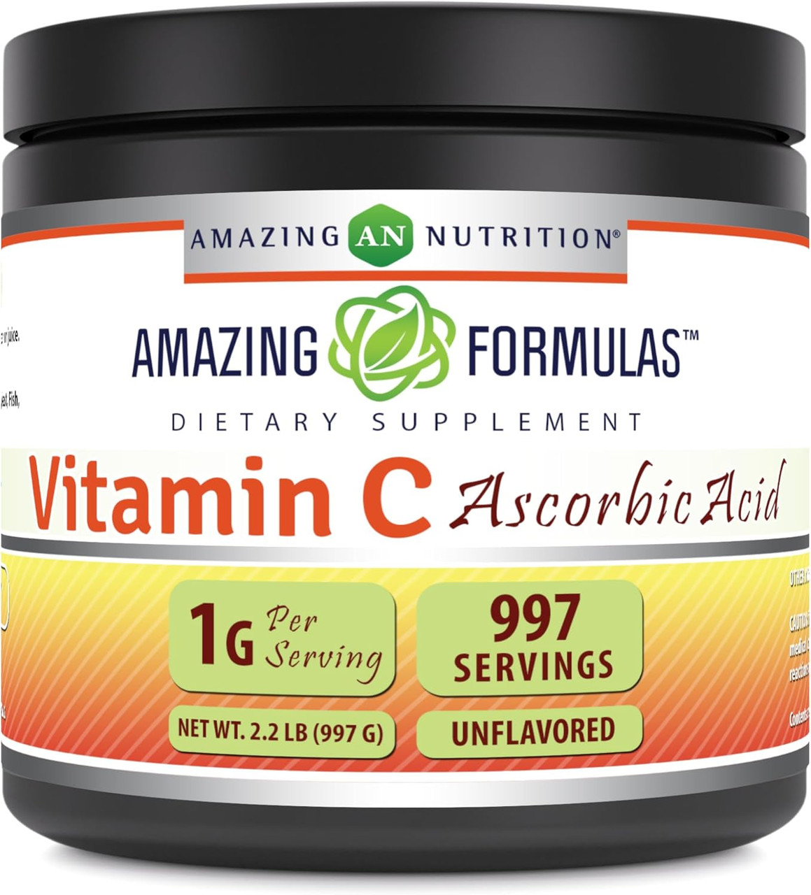 Amazing Nutrition Formulas Vitamin C (Ascorbic Acid) 2 Lb Powder ...