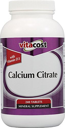 Vitacost Calcium Citrate With Vitamin D3-1000 Mg Per Serving - 240 Tablets