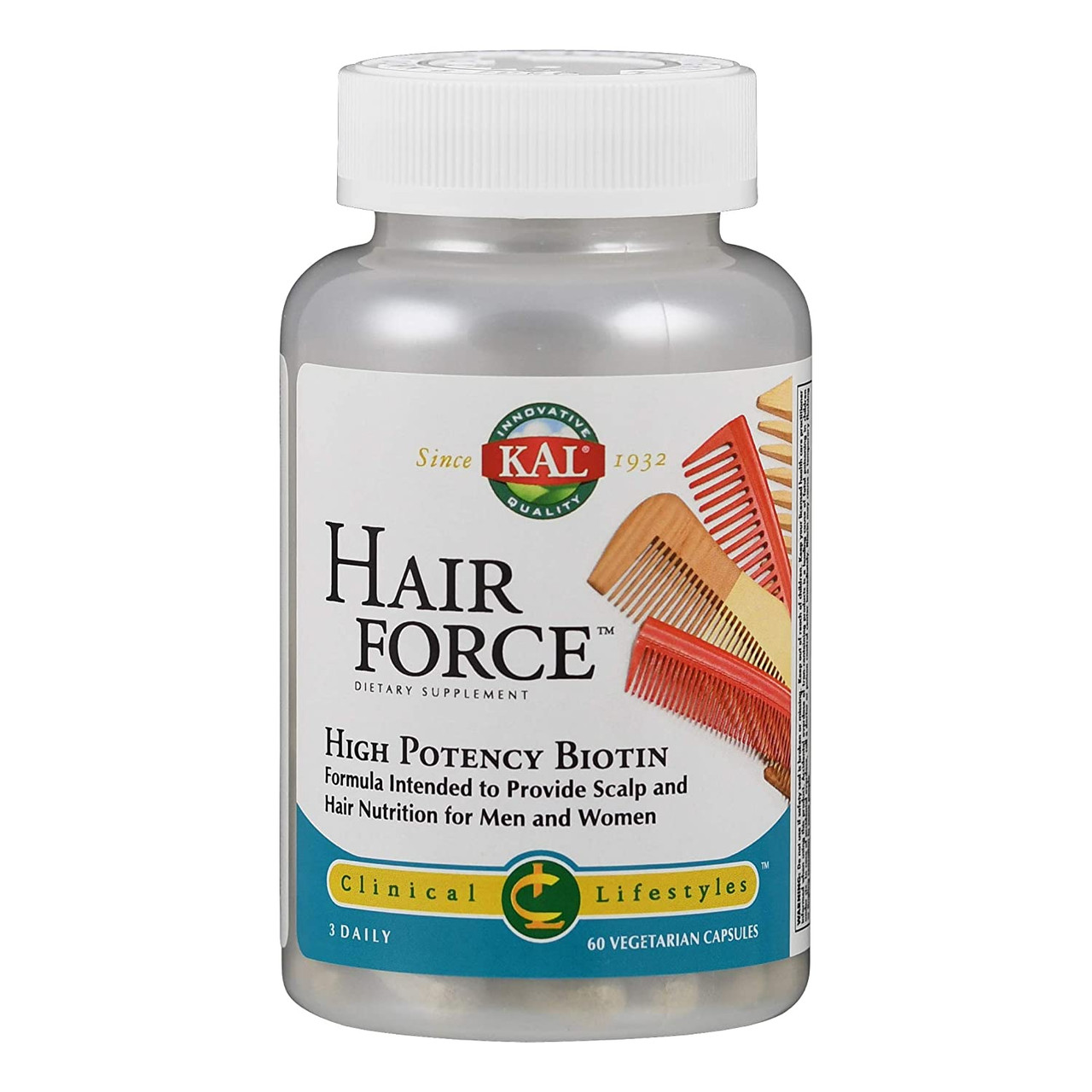 Kal Hair Force Capsules, 60 Count