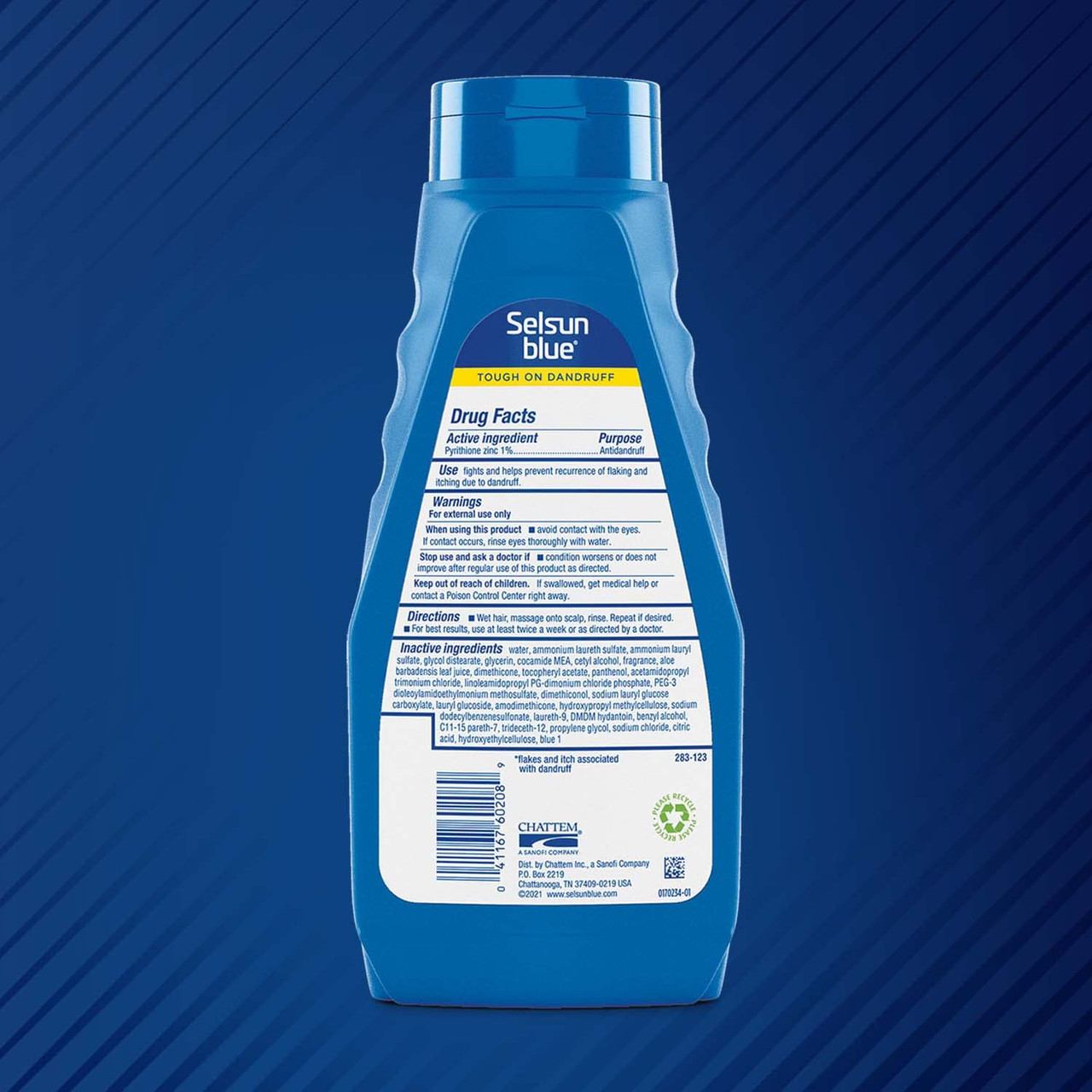 Selsun Blue Itchy Dry Scalp Anti-dandruff Shampoo, Extra-Hydrating ...