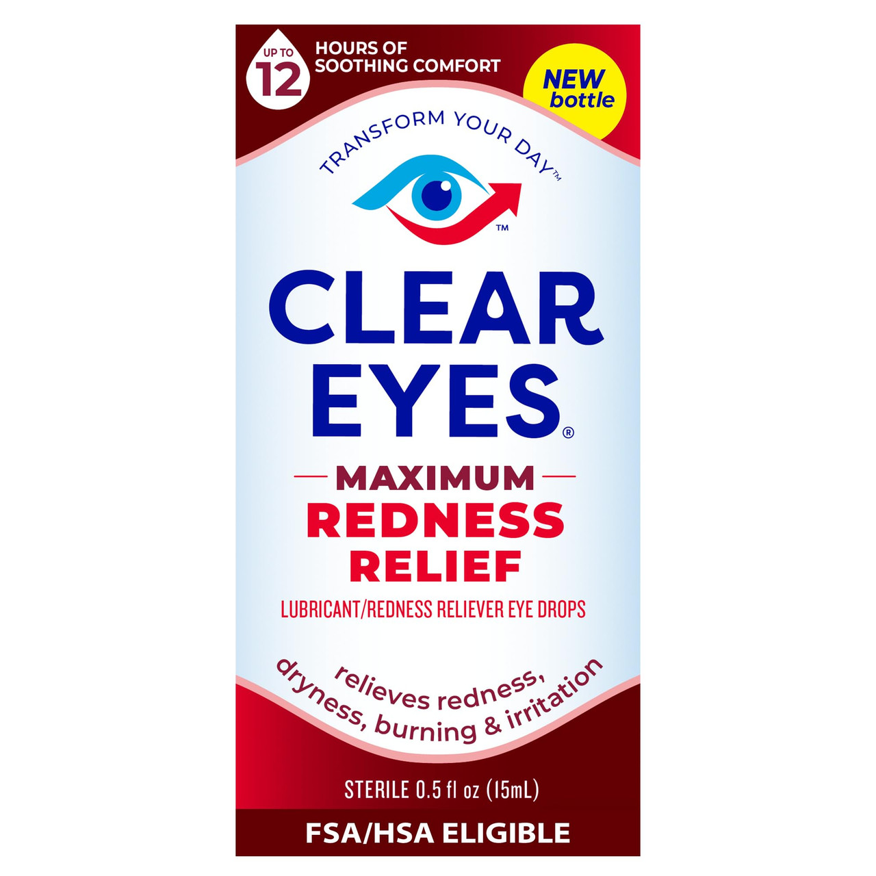 Clear Eyes | Maximum Redness Relief Eye Drops | 0.5 FL OZ