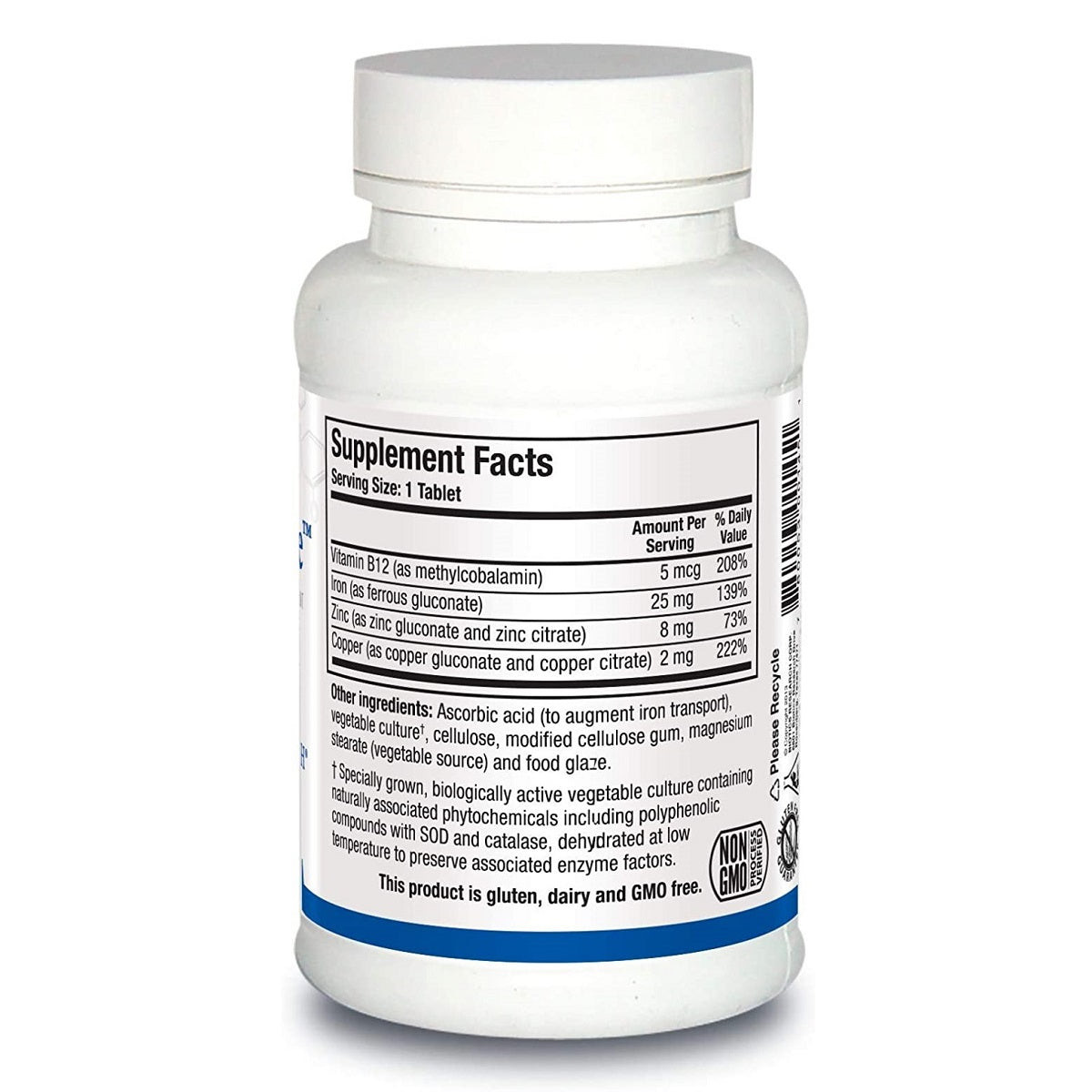 Biotics Research Fe-Zyme 100 Tablets