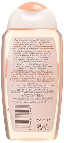 Femfresh - Daily Intimate Wash - With Soothing Aloe Vera - Ph-Balanced ...