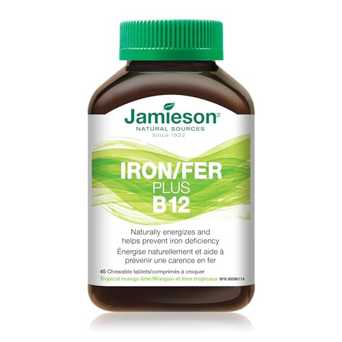 Jamieson Iron Vitamin B12 45 Chewable Tabs