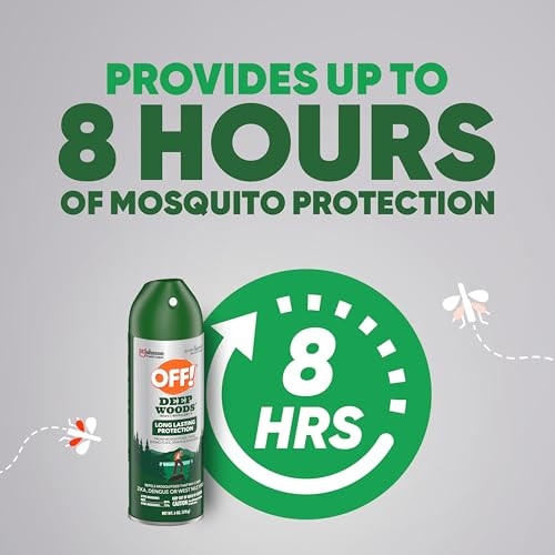 Off Deep Woods Insect Repellent Aerosol Bug Spray With Long Lasting ...