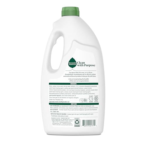 Seventh Generation Dishwasher Detergent Liquid Gel Powers Away Stuck-On ...